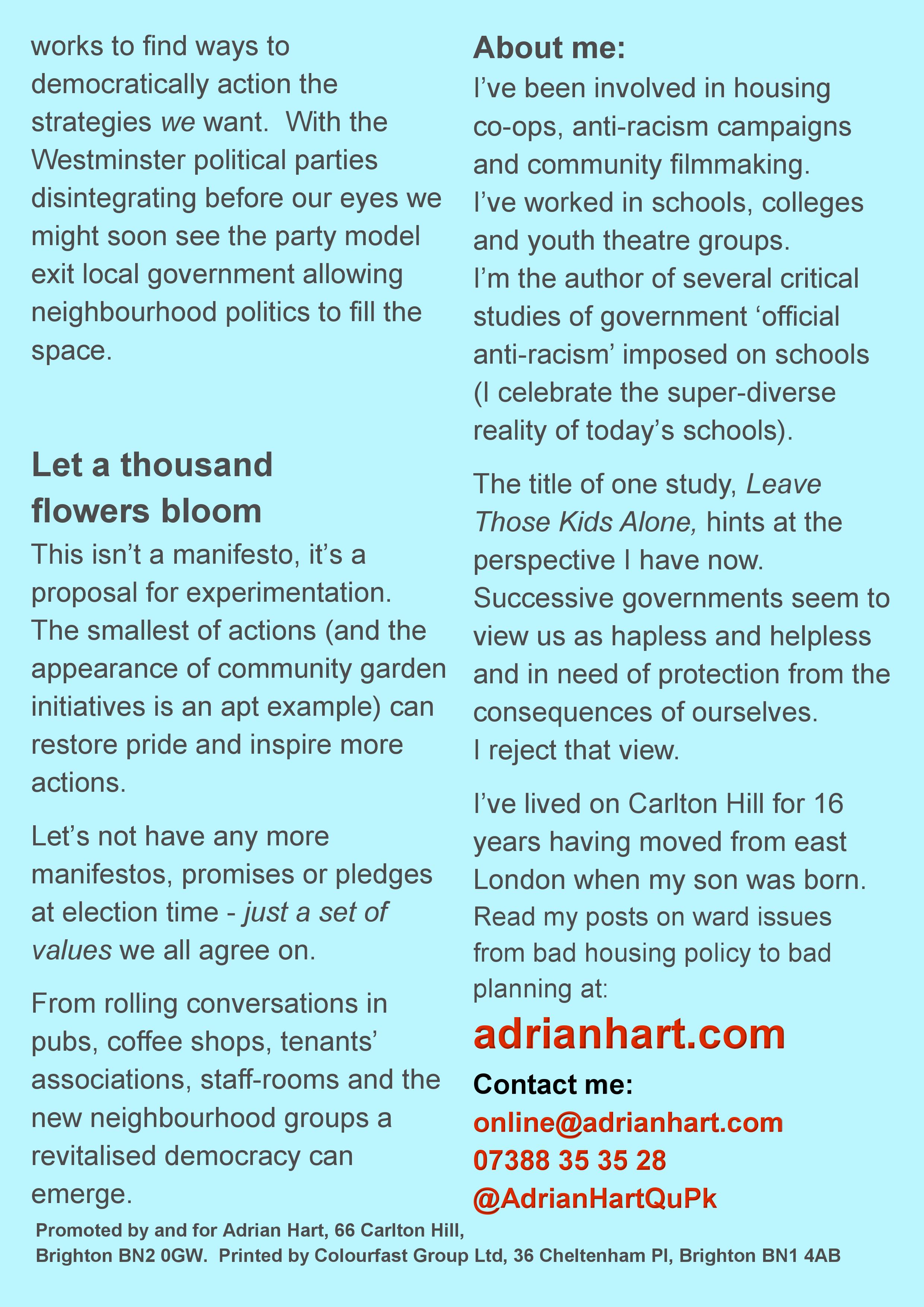ELECTION BOOKLET